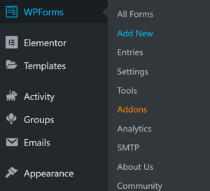 Create a WordPress registration form with WPForms