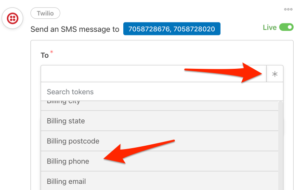 Twilio integration for Automator, send SMS messages with WordPress