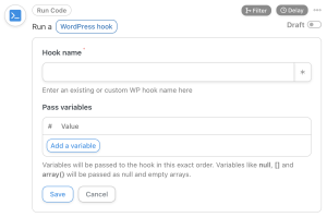 Run a WordPress hook - Uncanny Automator