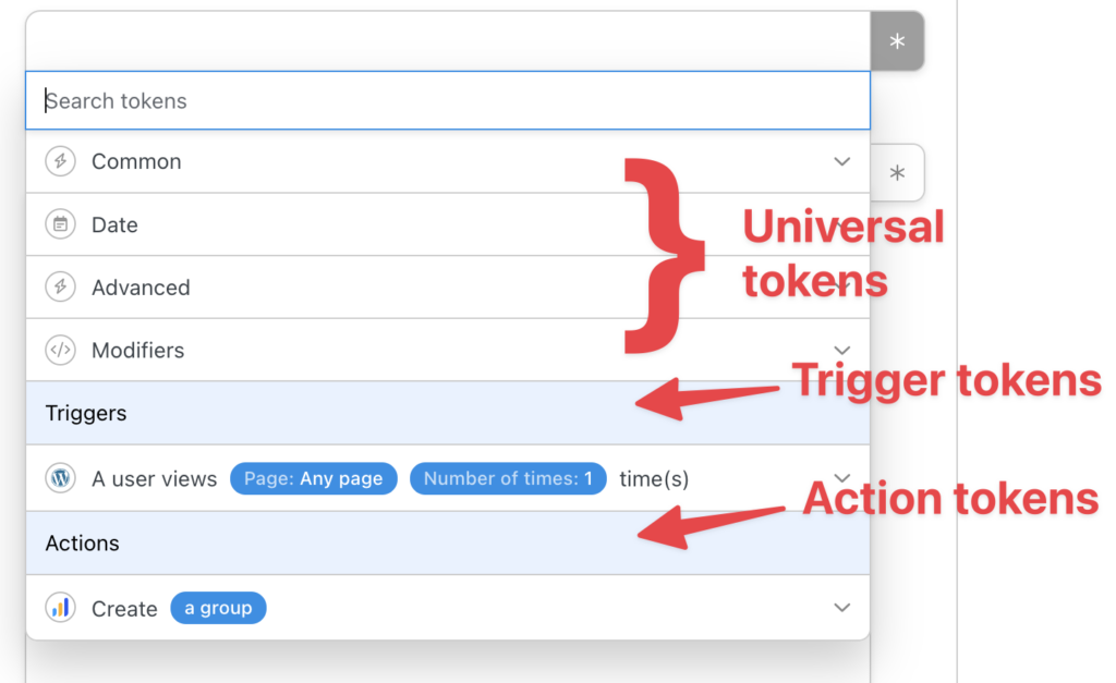 Introduction to automation tokens and variables