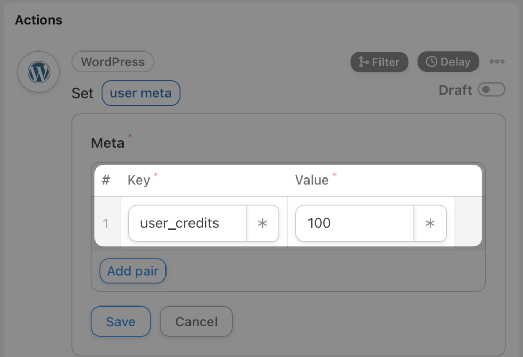 Turn Automator Into a WordPress Points & Credit System