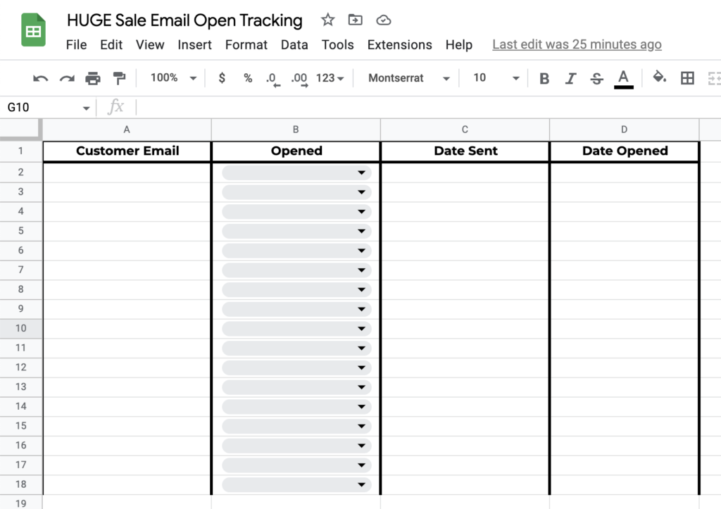 How to Automatically Track Email Opens in Google Sheets