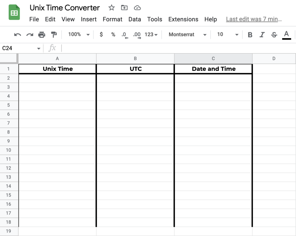 Convert Unit Timestamps to Dates in Google Sheets & Airtable