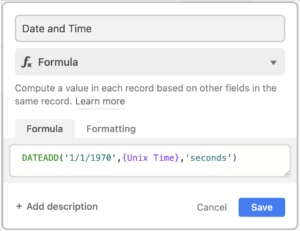 Convert Unit Timestamps to Dates in Google Sheets & Airtable