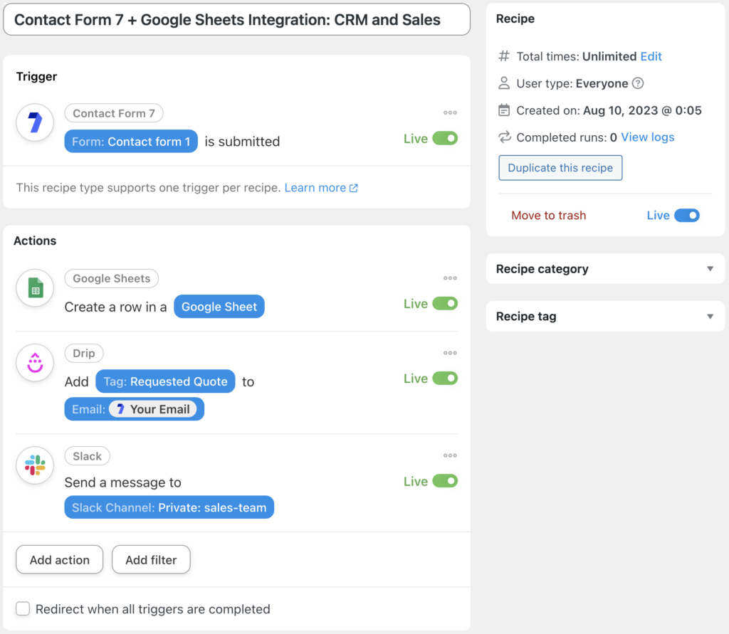 The Best Contact Form 7 and Google Sheets Integration