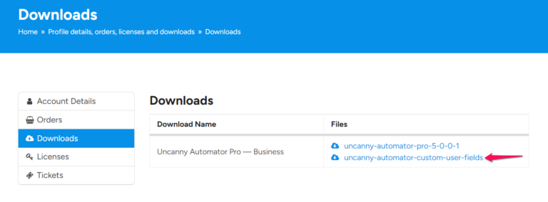 Installing the Custom User Fields Addon - Uncanny Automator