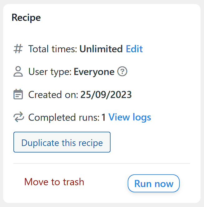 Run Now - Uncanny Automator