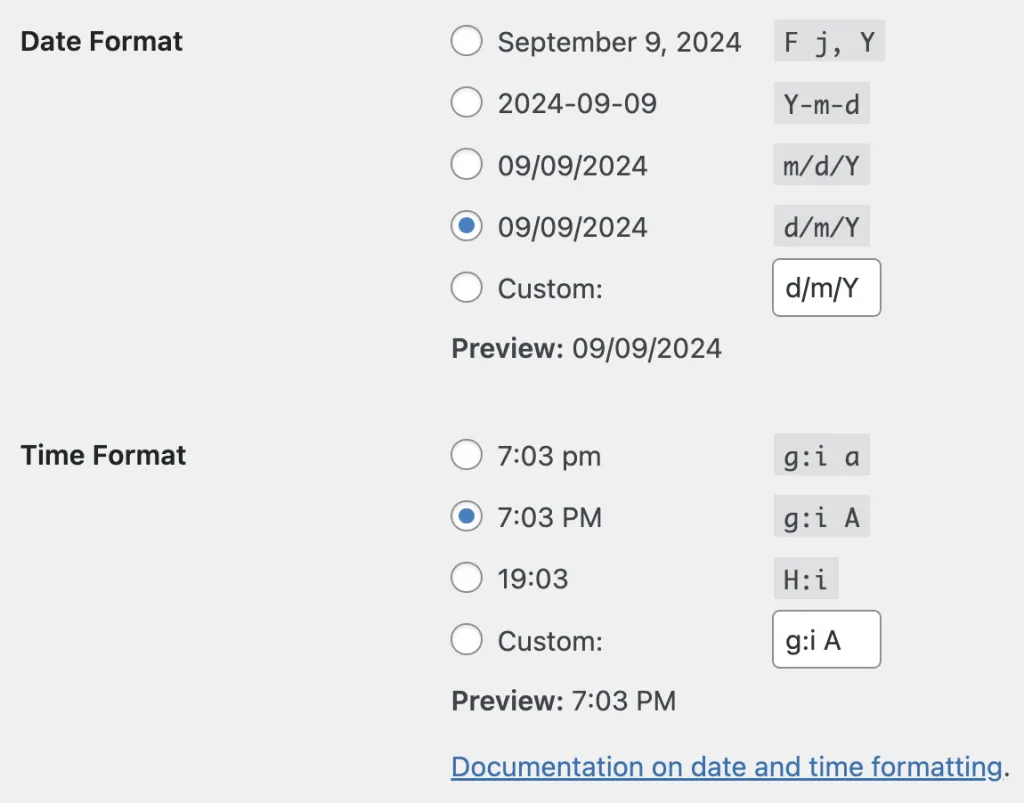 Change WordPress Date and Time Formats then Customize It All with Automator