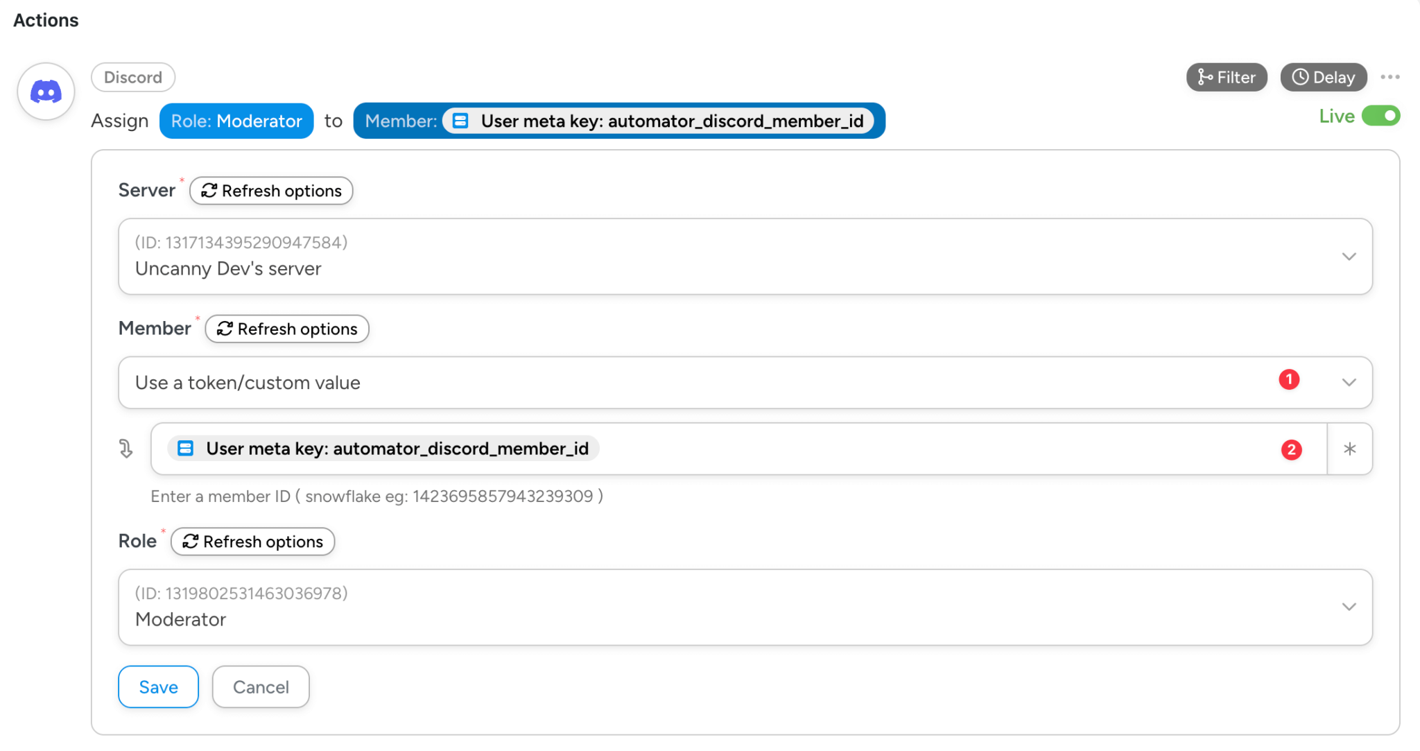 Discord - Uncanny Automator